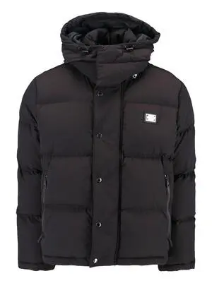 Dolce & Gabbana Polyamide-blend Jacket With Polyester Lining - Black