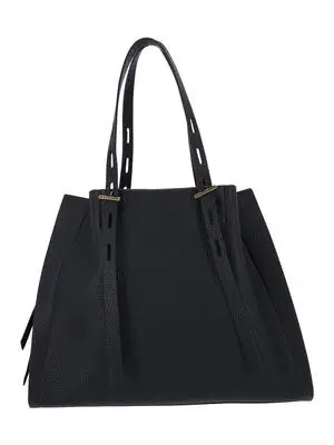 MINOBOSSI Leather Top Handle Bag - Black