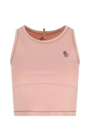 Moncler Performance Stretch Tank Top - Pink
