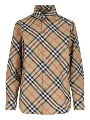 Burberry Classic Check Cotton Shirt - Beige