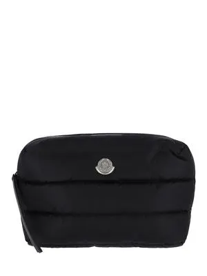 Moncler Monochrome Leather-trim Mini Crossbody Bag - Black