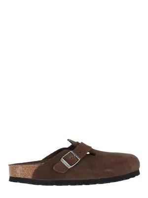BIRKENSTOCK Suede Leather Slip-on Sandals - Brown