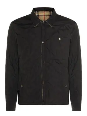 Burberry Quilted Jacket With Classic Collar - Black
