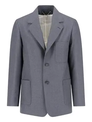 GOLDEN GOOSE Virgin Wool Tailored Jacket - Grey