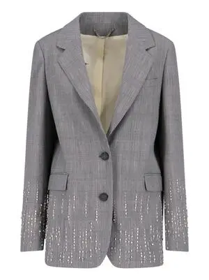 GOLDEN GOOSE Wool-blend Jacket With Soft Lining - Grey