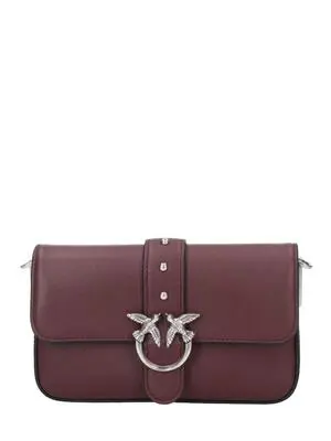 Pinko 100% Leather Shoulder Bag - Red