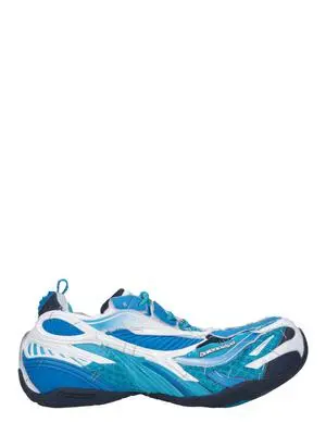 Balenciaga Tech-inspired Lace-up Sneakers - Blue