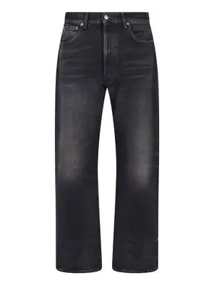 HAIKURE Relaxed Straight-leg Jeans - Black