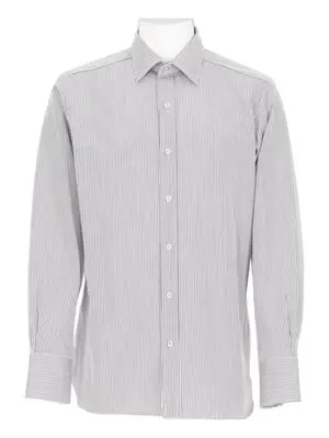TOM FORD 100% Cotton Button-down Shirt - White