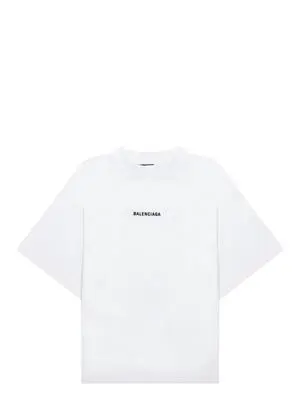 Balenciaga BALENCIAGA Oversized Logo T-Shirt Black