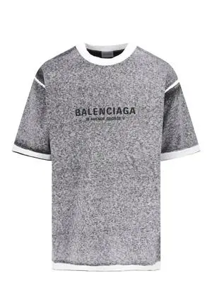 Balenciaga Stretch Cotton T-shirt - Grey