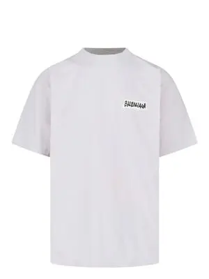 Balenciaga Stretch Cotton T-shirt - White