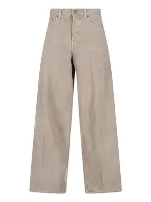 HAIKURE Linen-cotton Jeans - Beige