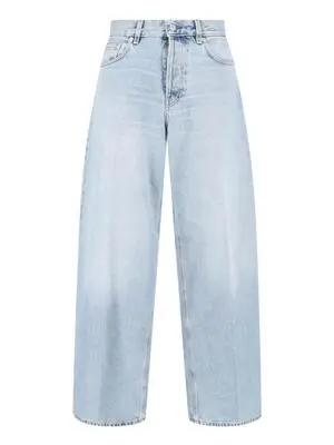 HAIKURE Haikure High-Rise Wide-Leg Jeans Light Blue