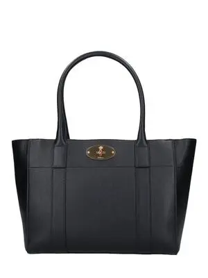 Mulberry Leather Tote Bag - Black