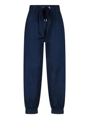 SA SU PHI Silk-viscose Blend Trousers - Blue