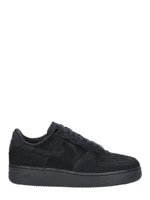Nike 100% Leather Lace-up Sneakers - Black