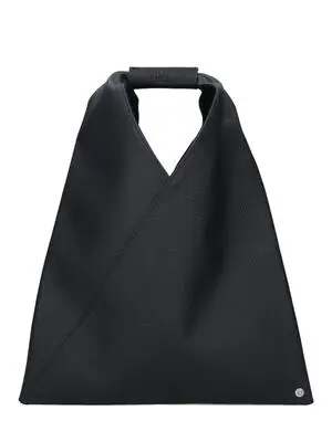 MAISON MARGIELA Mini Bag With Contrast Leather And Copper Hardware - Black