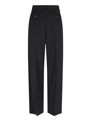MAISON MARGIELA Sculpted Wool-blend Trousers - Black