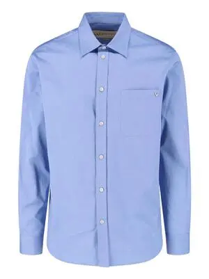 Valentino Garavani S 100% Cotton Button-down Shirt - Blue