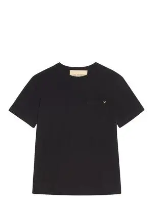 Valentino Garavani S 100% Cotton T-shirt - Black