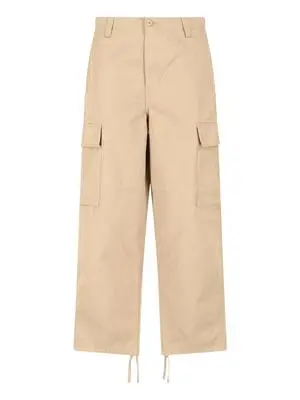 Carhartt Work In Progress 100% Cotton Cargo Trousers - Beige