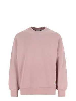 Carhartt Work In Progress 100% Cotton Crewneck Sweater - Pink