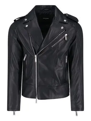 DSQUARED2 DSQUARED2 Leather Moto Jacket