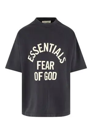 Fear Of God Essentials 100% Cotton T-shirt For - Black