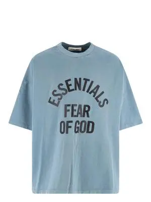 Fear Of God Essential Cotton Crewneck T-shirt - Blue