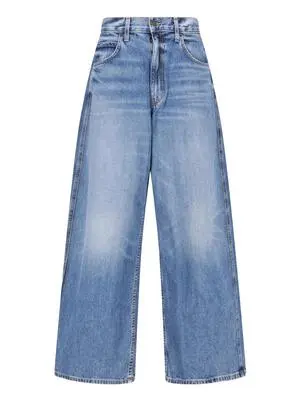 NILI LOTAN Nili Lotan High-Rise Wide-Leg Jeans Blue