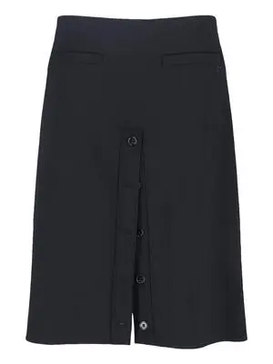 COURREGES Tailored Mini Skirt - Black