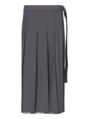 IVIR IVIR Wool-Blend Pleated Mini Skirt
