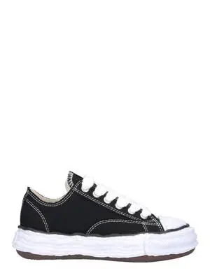 Mihara Yasuhiro Maison Mihara Yasuhiro Unisex Cotton Upper Sneakers With Rubber Sole Black