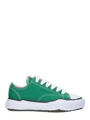 Mihara Yasuhiro Cotton Upper Lace Up Sneakers - Green