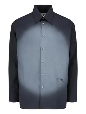 MAISON MARGIELA 100% Cotton Button-up Shirt - Grey
