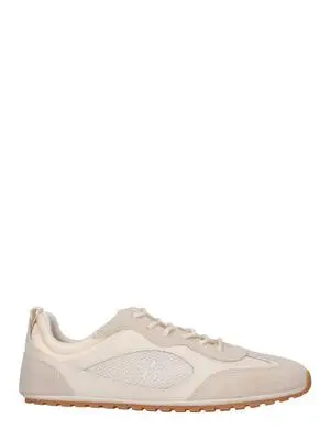 Tory Burch Tory Burch Retro-Inspired Low-Top Sneakers Cream