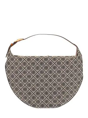 TORY BURCH TORY BURCH Monogram Canvas Hobo Shoulder Bag