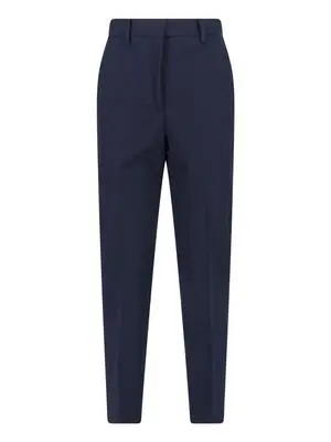 Incotex Cotton-blend Stretch Tailored Trousers - Blue