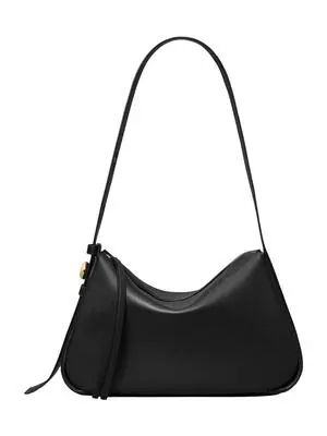 Tory Burch Leather Shoulder Handbag - Black