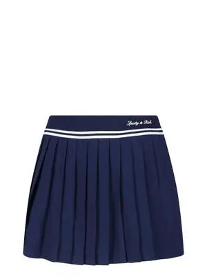 SPORTY & RICH Zip-front Sporty Skirt - Blue