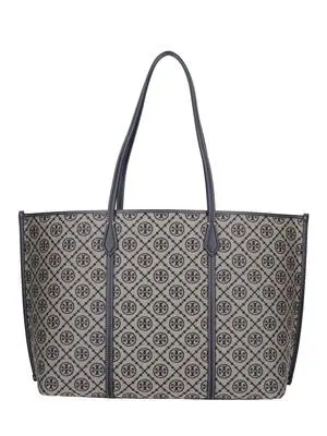 Tory Burch Monogram Jacquard Tote Bag - Blue