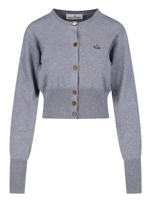 VIVIENNE WESTWOOD VIVIENNE WESTWOOD Cropped Cashmere Blend Cardigan