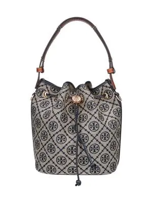 TORY BURCH TORY BURCH Monogram Drawstring Bucket Bag