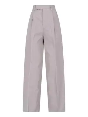 JIL SANDER Cotton Trousers - Grey