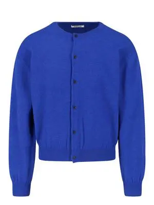 Auralee Cashmere-cotton Sweatshirt Sweater - Blue