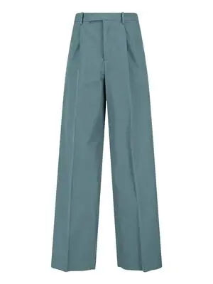 JIL SANDER Tailored Wide-leg Trousers - Blue