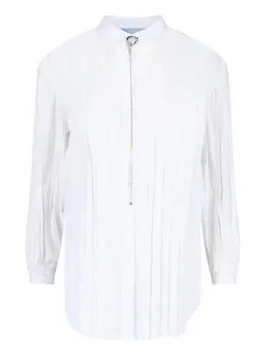 Seafarer Mandarin Collar Shirt - White