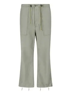 Needles Drawstring Wide-leg Cargo Pants - Green