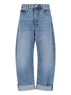 FRAME 100% Cotton Denim Jeans - Blue